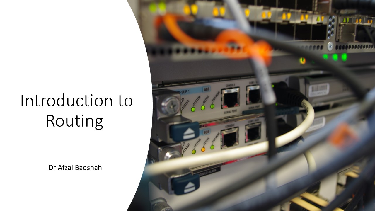 Introduction To Routing In Computer Networks Afzal Badshah Phd