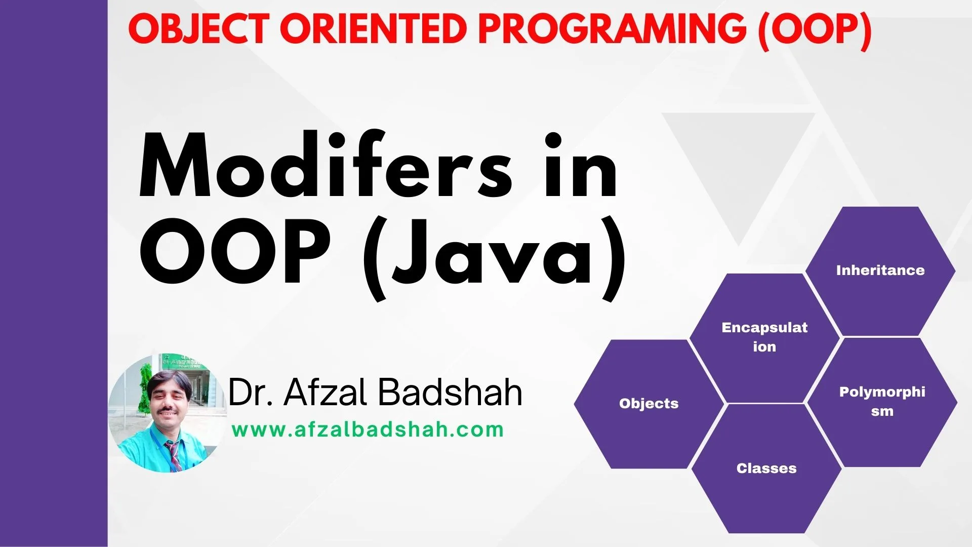 Understanding Modifiers in Java - Afzal Badshah, PhD